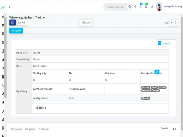 Phần mềm Cloudify ERP giúp doanh nghiệp bảo vệ bí mật kinh doanh